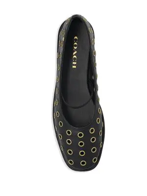 COACH Eyelet Ballerina Flats