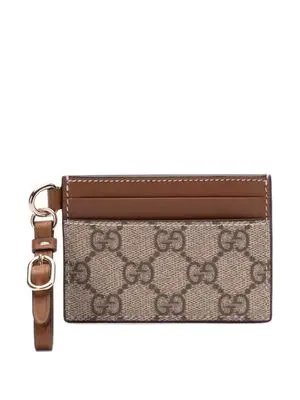 Gucci Gg-canvas Cardholder - Neutrals