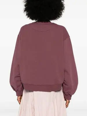 Attico Logo-embroidered Sweatshirt - Red