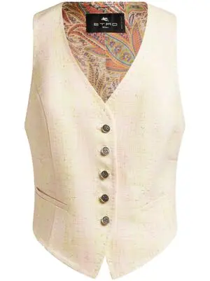 Etro V Neck Vests For Women