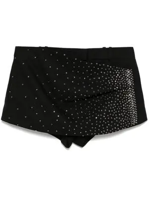 Attico Rhinestone-embellished Shorts