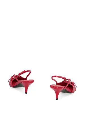 Miu Miu 50mm Leather Slingback Pumps - Red