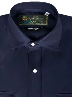 FRANZESE COLLECTION Virgin Wool Shirt - Blue
