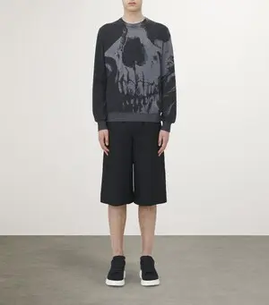 Alexander McQueen Wool Skull Sweater