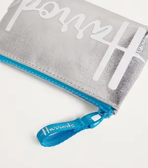 Harrods Metallic Logo Coin Purse