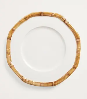 LES-OTTOMANS Ceramic Bamboo Plate