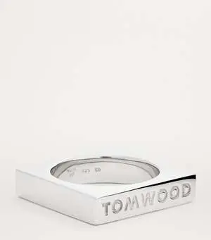 Tom Wood Sterling Square Ring