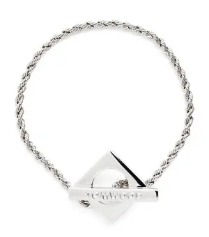 Tom Wood Sterling Square Rope Bracelet - Silver