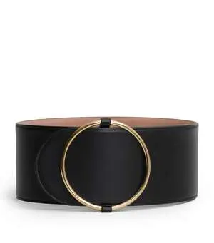 Alaïa Ring-detail Waist Belt - Black