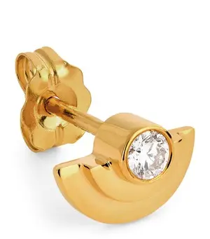 AZLEE Staircase Single Stud Earring - Gold