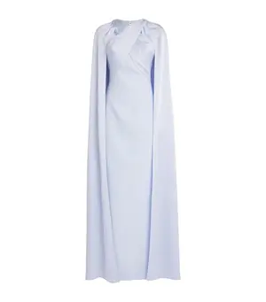 Safiyaa Silk Ayse Cape Gown