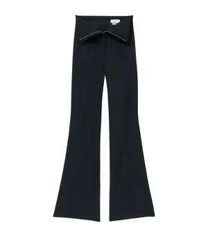 Alexander McQueen Wool Foldover-waist Trousers