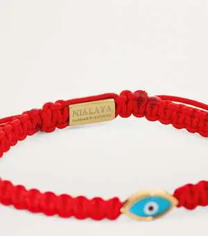 NIALAYA JEWELRY Evil Eye Gold-plated Sterling Silver Bracelet