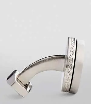 Tateossian Palladium-plated Twist Cufflinks