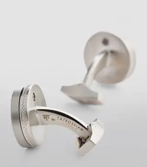 Tateossian Palladium-plated Twist Cufflinks