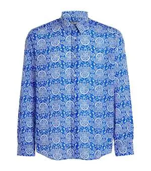 Vilebrequin Cotton Tribal Turtles Caracal Shirt