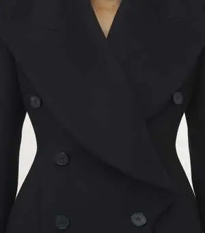 Alexander McQueen Wool-cashmere Double-breasted Blazer