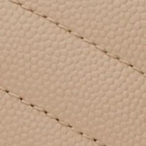 Saint Laurent Small Monogram Matelassé Envelope Wallet - Beige