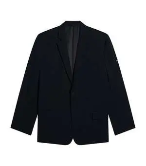 Balenciaga Washed Blazer Jacket - Black