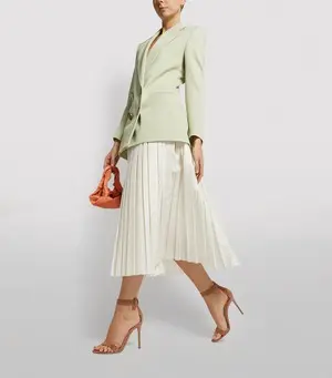 GIANVITO ROSSI Portofino 105 Suede Heeled Sandals - Nude