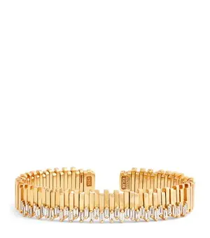 SUZANNE KALAN Yellow And Diamond En Age Bangle - Gold