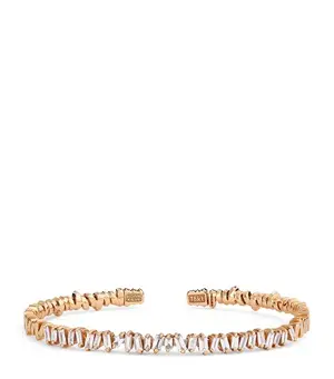 SUZANNE KALAN Classic Diamond Fireworks Bangle - Rose Gold