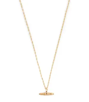 BLEUE BURNHAM Recycled Willow Bar Pendant Necklace - Gold