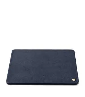 ASPINAL OF LONDON Leather Mousepad - Blue