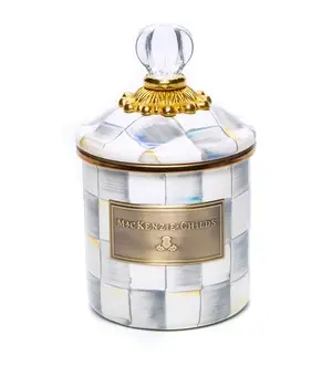 MACKENZIE-CHILDS Sterling Check Demi Canister