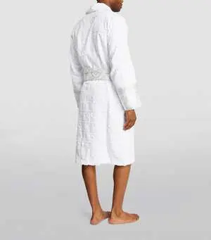 Versace Baroque Bath Robe - White
