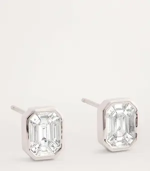 Shay Gold And Diamond Illusion Stud Earrings