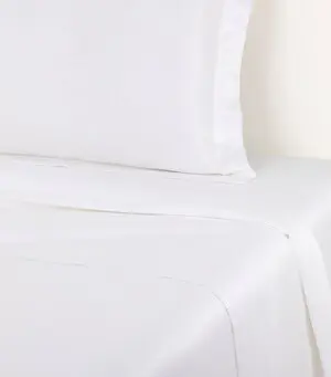 YVES DELORME COUTURE Egyptian Cotton Flat Sheet - White