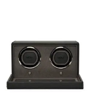Wolf Cub Double Watch Winder With Cover - Black