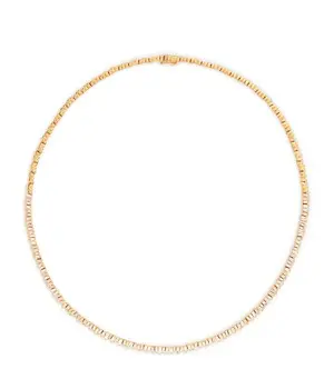 SUZANNE KALAN Classic Diamond Tennis Necklace - Gold