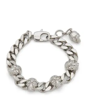 Alexander McQueen Palladium-plated Skull Chain Bracelet - Neutral
