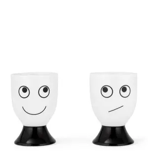 ANYA HINDMARCH Eyes Egg Cups - White