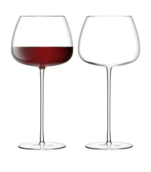 LSA INTERNATIONAL Set Of 2 Wine Culture Red Wine Balloon Glasses - Clear