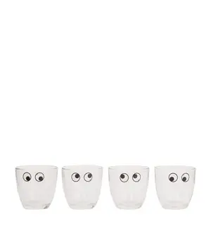ANYA HINDMARCH Glass Eyes Tumblers - Clear