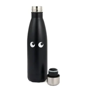 ANYA HINDMARCH Stainless Steel Eyes Water Bottle - Black