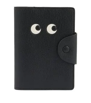 ANYA HINDMARCH Leather Eyes Passport Cover - Black