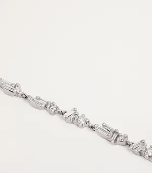 SUZANNE KALAN Gold And Diamond Bracelet - White