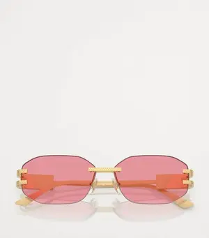 Versace Metal Octagon Sunglasses