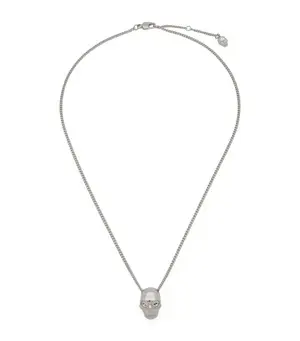 Alexander McQueen Palladium-plated Skull Pendant Necklace - Neutral