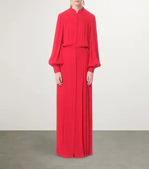 Valentino Garavani Silk Maxi Shirt Dress