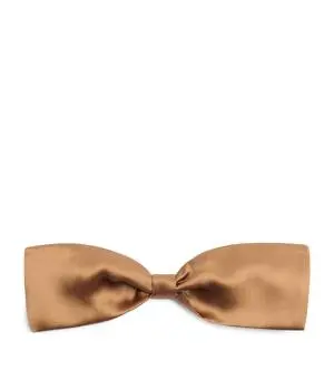 Valentino Garavani Silk Bow Tie - Brown