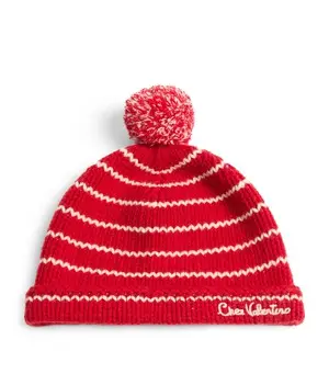 Valentino Garavani Wool Pom-pom Beanie - Red