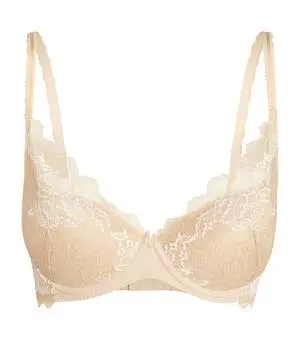 Wacoal Lace Perfection Plunge Push-up Bra - Nude
