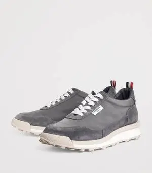 Thom Browne Tech Nylon Alumni Sneakers - Grey