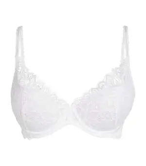 Wacoal Underwired Plunge Push-up Bra - White