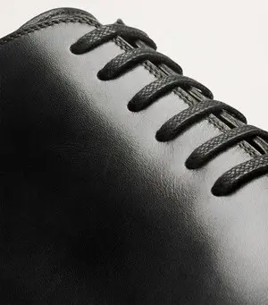 TOM FORD Burnished Leather Elkan Lace-up Shoes - Black